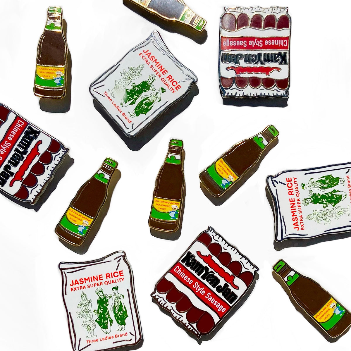 Essential Food Enamel Pins – 00:00 Studios